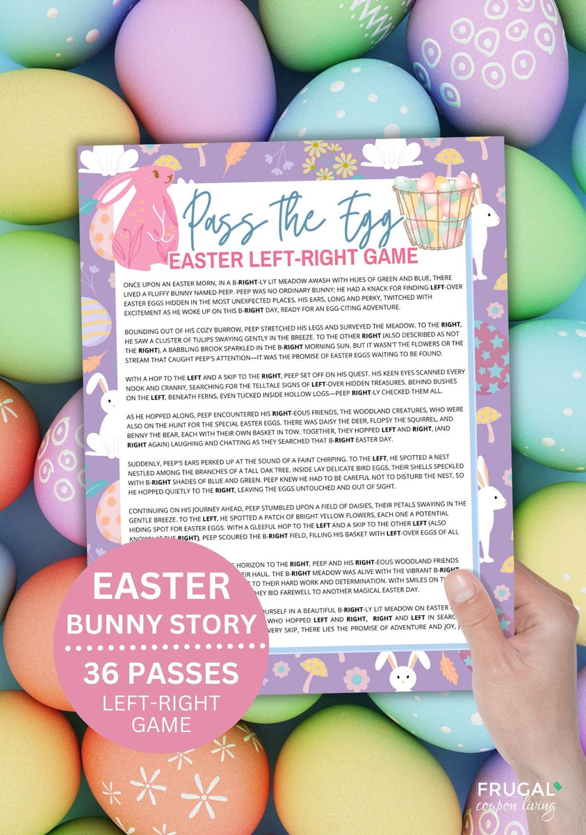 Pass the Parcel Easter Game for Kids or Adults - Print Today! – Frugal ...