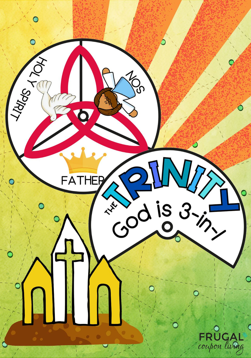 Holy Trinity Coloring Wheel - Father, Son, the Holy Spirit Printable ...