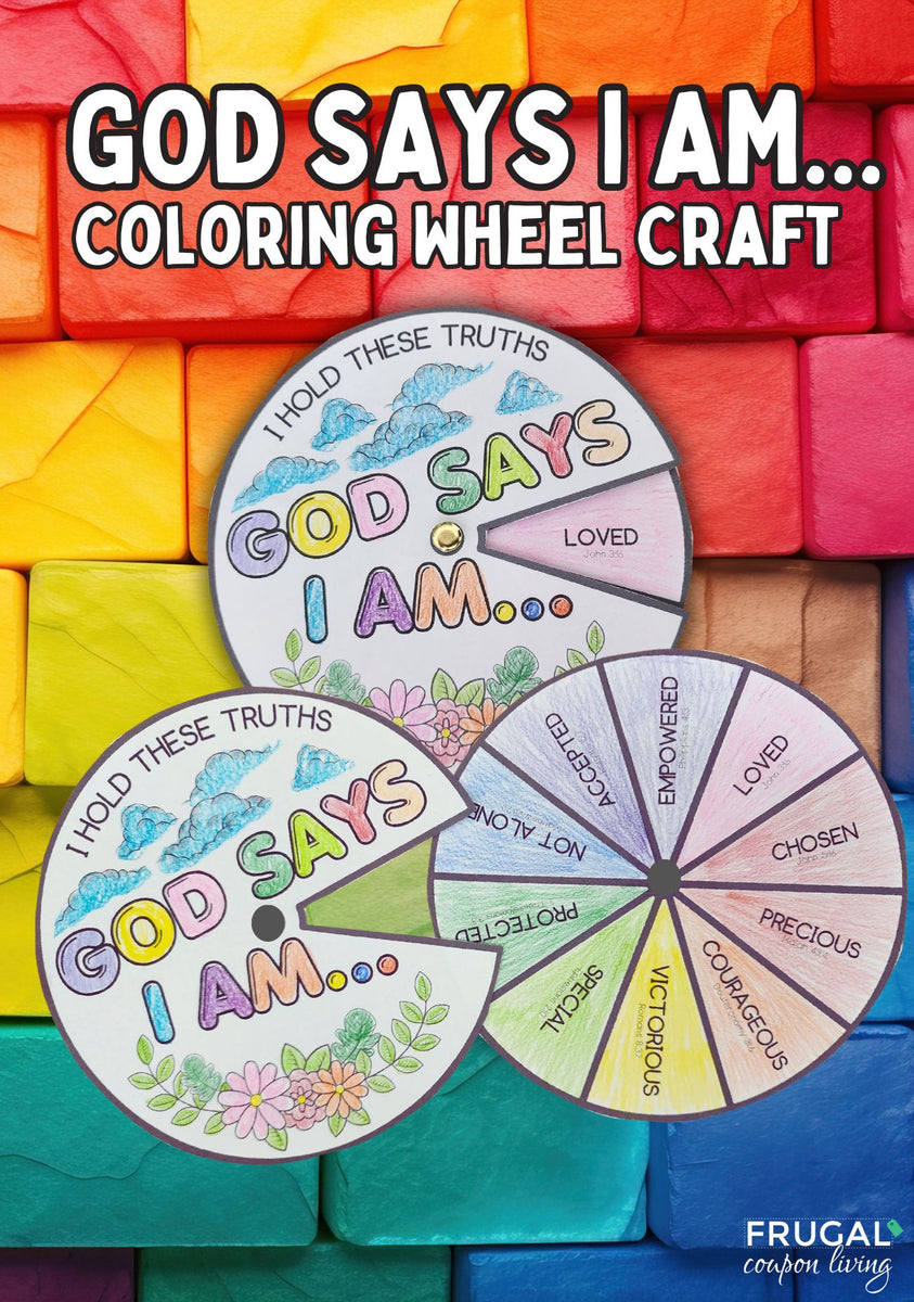 My Identity in Christ Coloring Wheel - Who Am I in Christ Craft ...