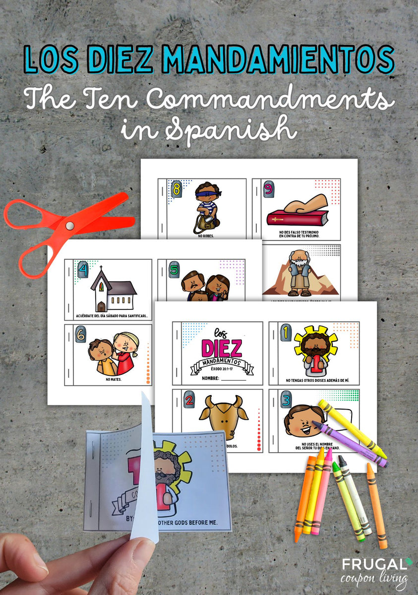 Los Diez Mandamientos Para Niños - Ten Commandments Book in Spanish ...
