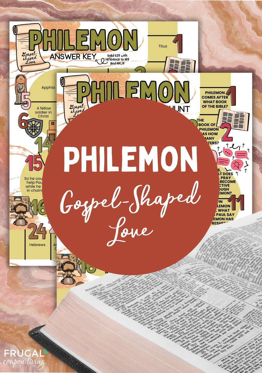 Philemon Bible Scavenger Hunt: Paul's Letters New Testament Bible ...