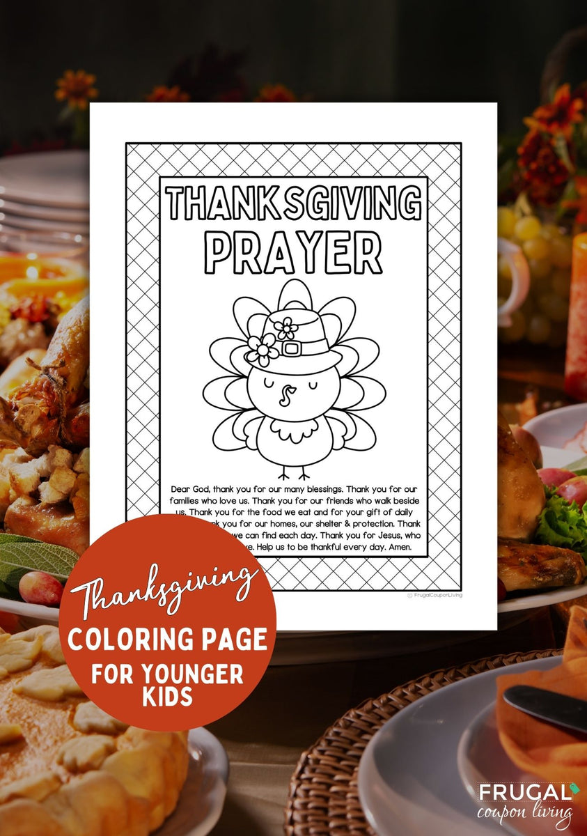 Thanksgiving Prayer Craft - Coloring Wheel Turkey Activity – Frugal ...
