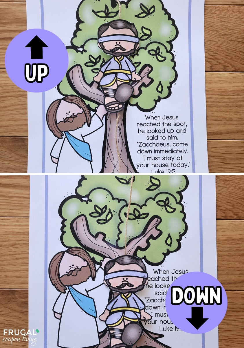Jesus and Zacchaeus the Tax Collector 3-D Tree Craft from Luke 19 ...