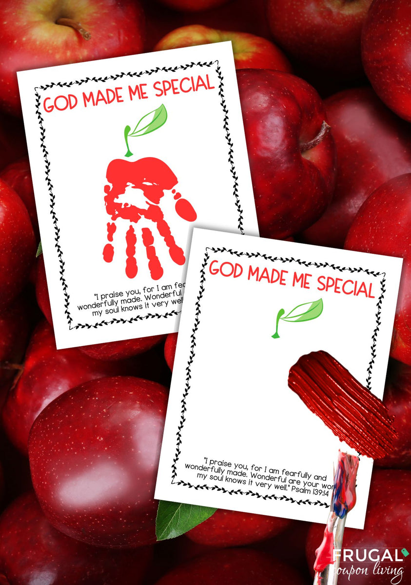 Cute Back to School Apple Handprint Art - A Keep Sake for All Time ...