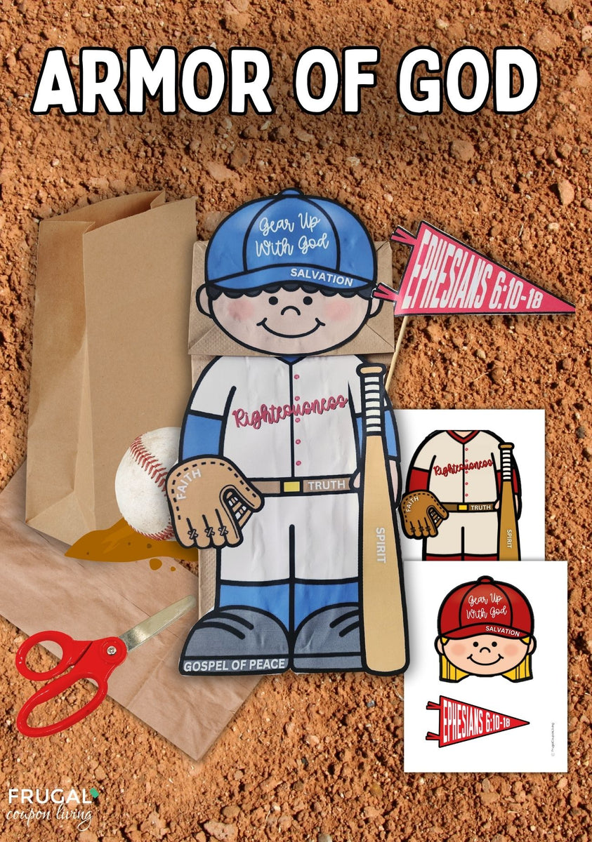 Baseball Armor of God Craft for Summer - Epesians 6:10-18 – Frugal Coupon Living