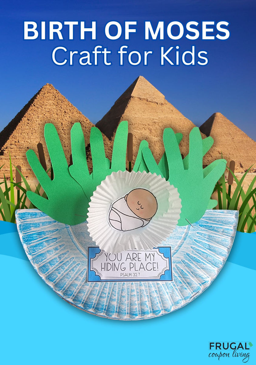 Baby Moses Handprint Bible Craft for Kids - You Are My Hiding Place ...