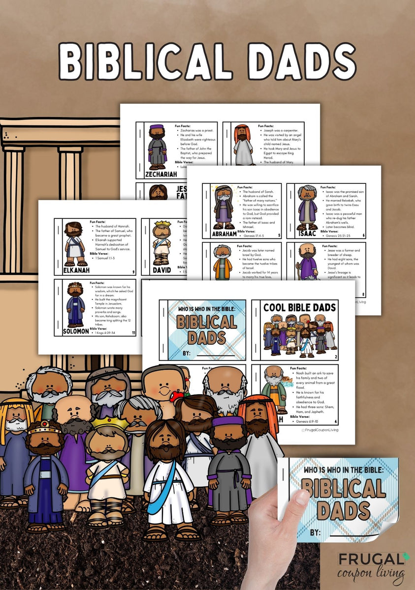 Dads of The Bible MIni Book - Learn About 12 Increditable Biblical Men ...