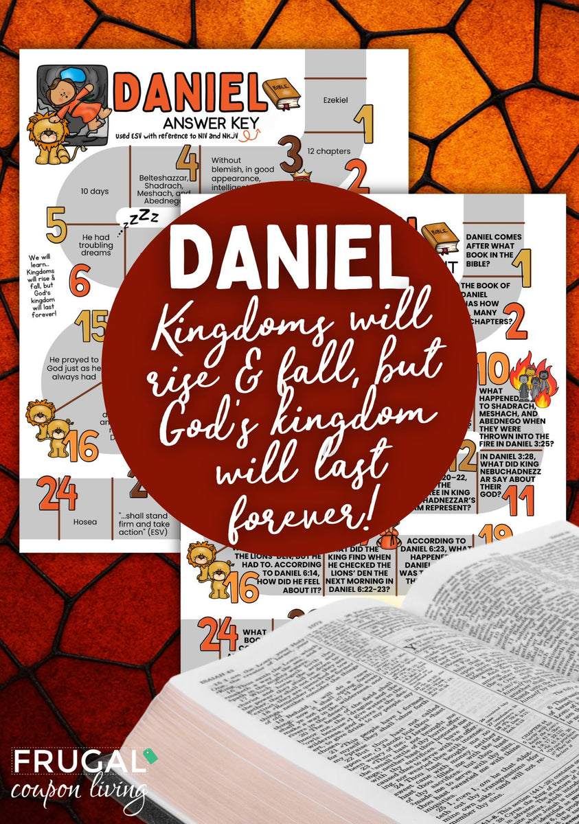 Daniel Bible Scavenger Hunt Printable - Old Testament Bible Trivia ...