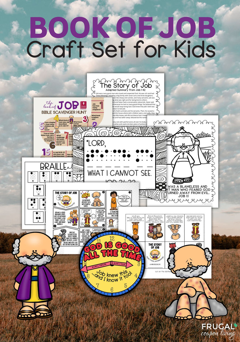 Cute Book of Job Craft and Activity Set - Print now! – Frugal Coupon Living