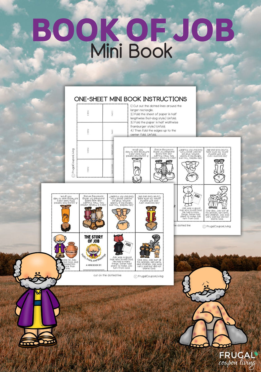Cute Book of Job Craft and Activity Set - Print now! – Frugal Coupon Living