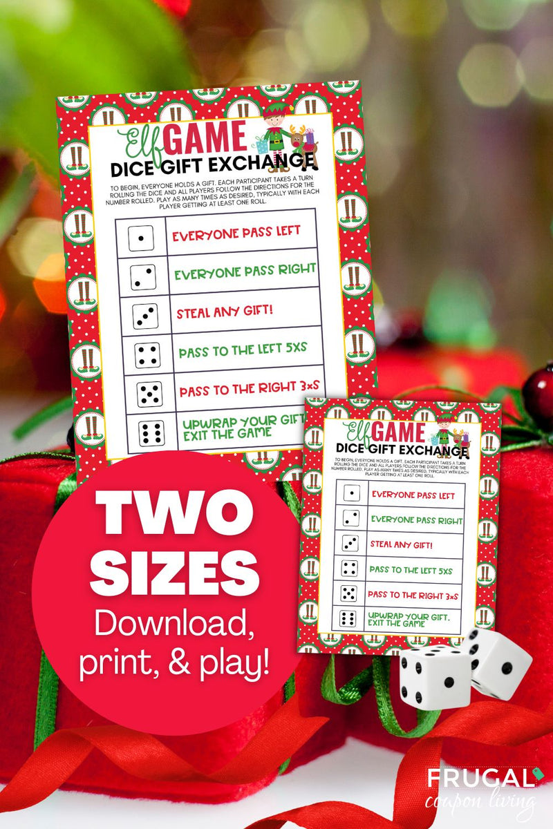 Fun Elf Candy Dice Game for Christmas - Print Today! – Frugal Coupon Living