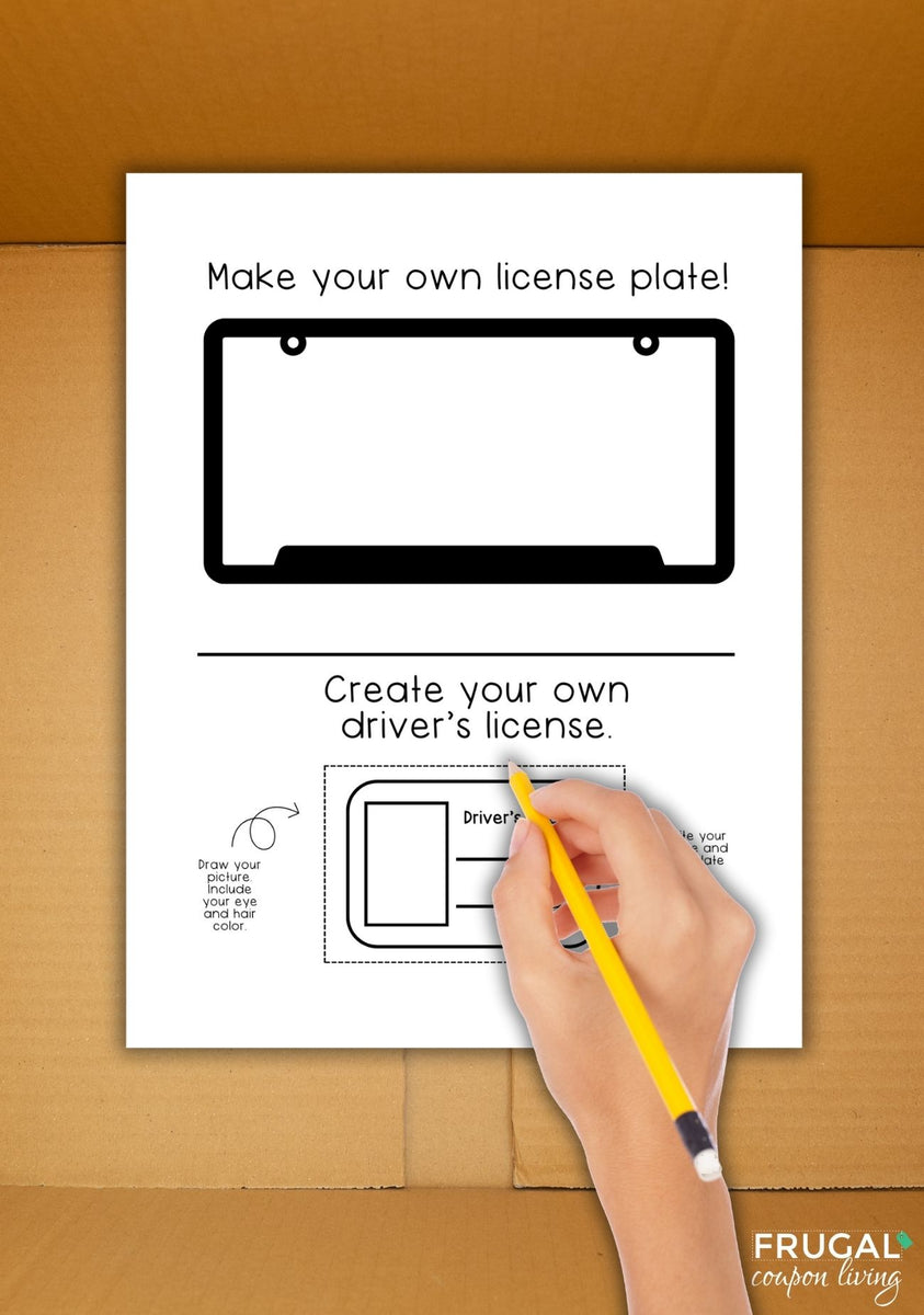 Cardboard Box Car Printables - Pretend Play for Kids! – Frugal Coupon ...