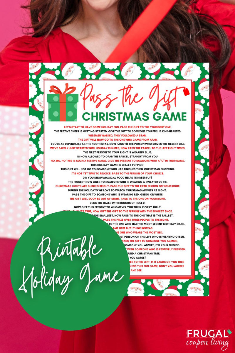 Pass the Parcel Christmas Game for Kids or Adults - Print Today ...
