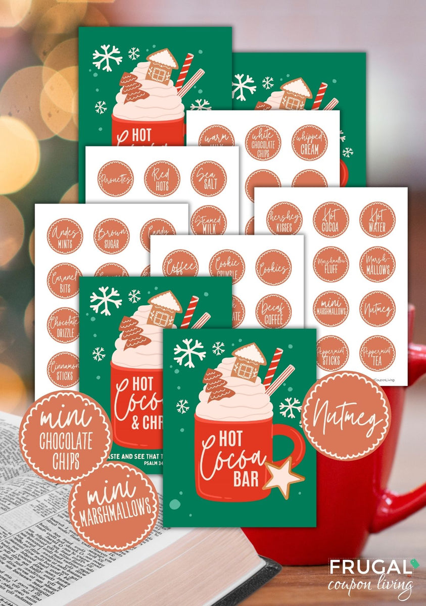 Cocoa and Christ Hot Cocoa Bar Printable Set for Christmas Party ...