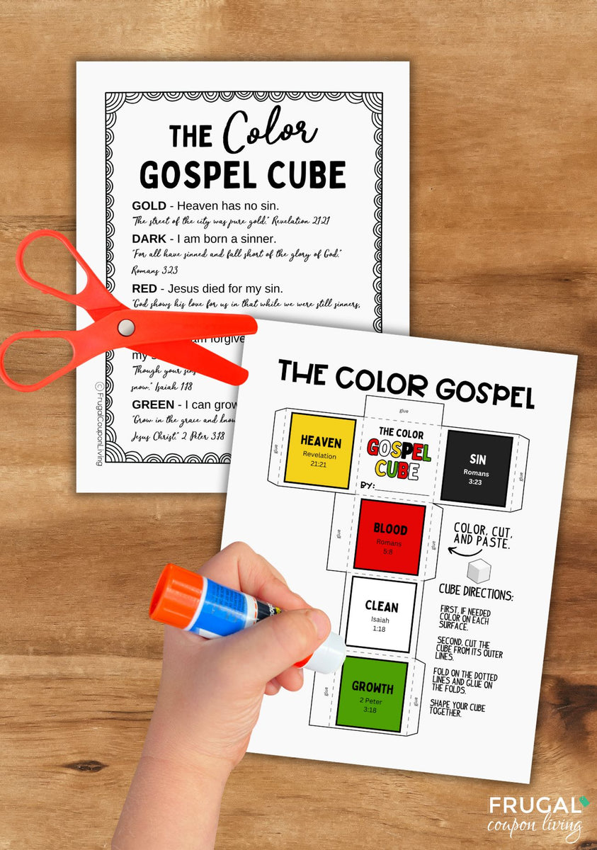 Color Gospel of Salvation 3-D Craft for Kids – Frugal Coupon Living
