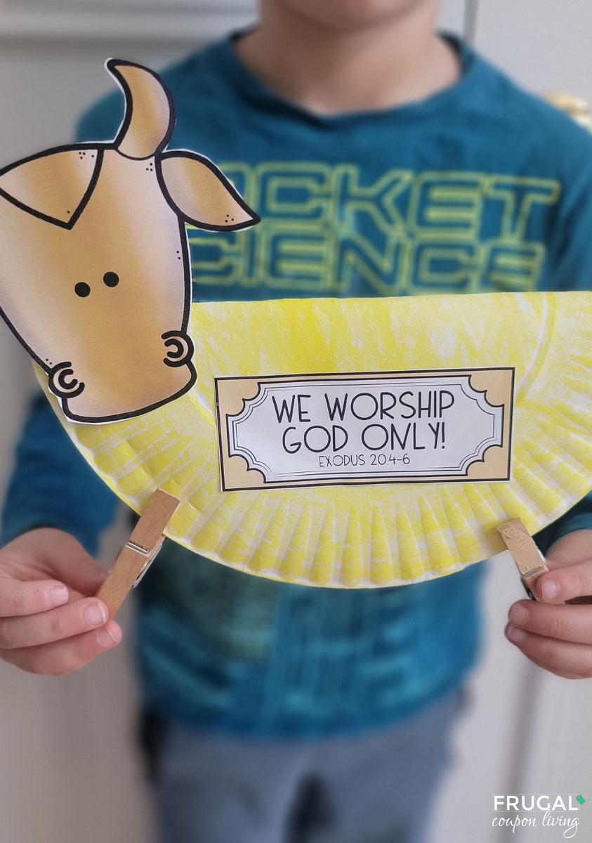 The Golden Calf Craft for Kids - Worship God Only! – Frugal Coupon Living