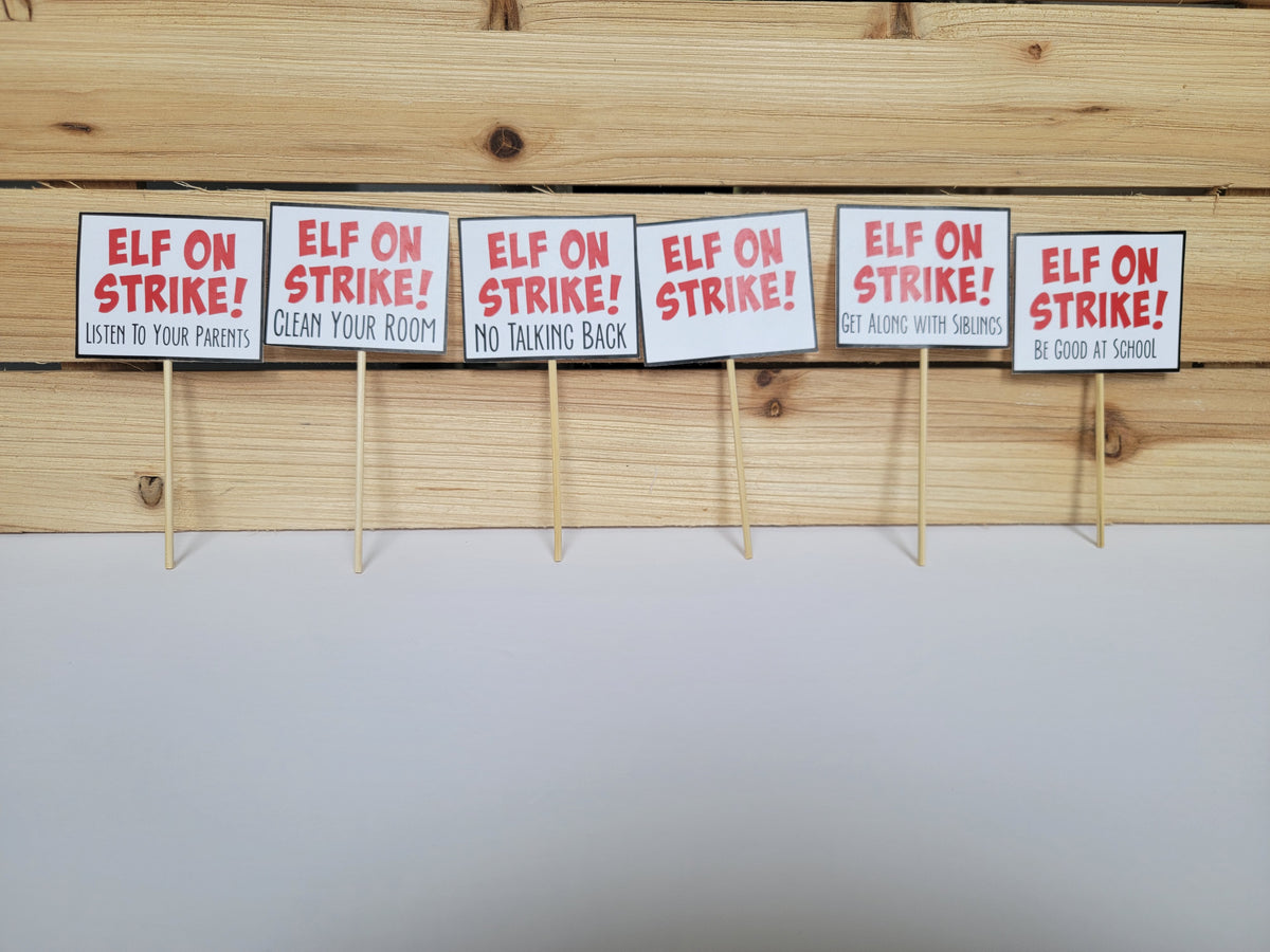 Elf on Strike Behavior Notes - Easy Elf Prop Printables – Frugal Coupon ...