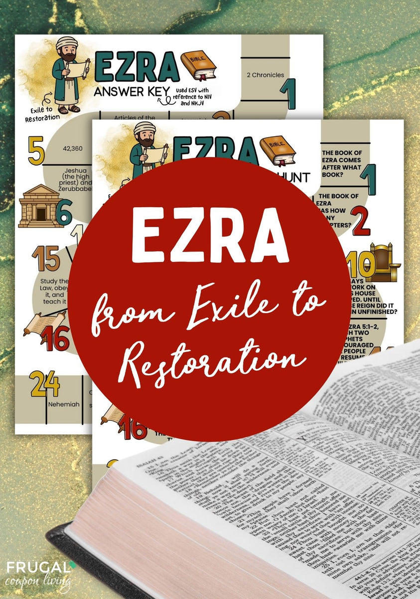 Ezra Bible Scavenger Hunt - Old Testament Bible Trivia – Frugal Coupon ...