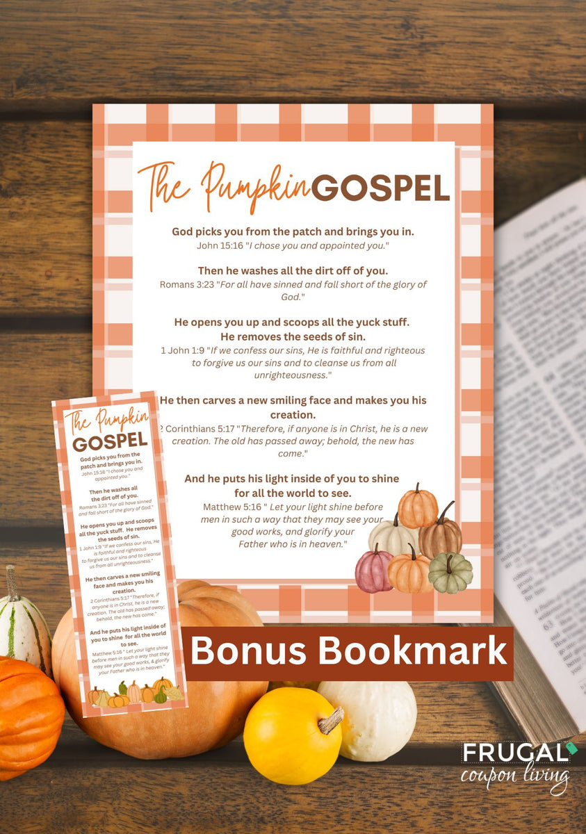 Super Cute Pumpkin Gospel & Pumpkin Prayer Printable Set – Frugal ...