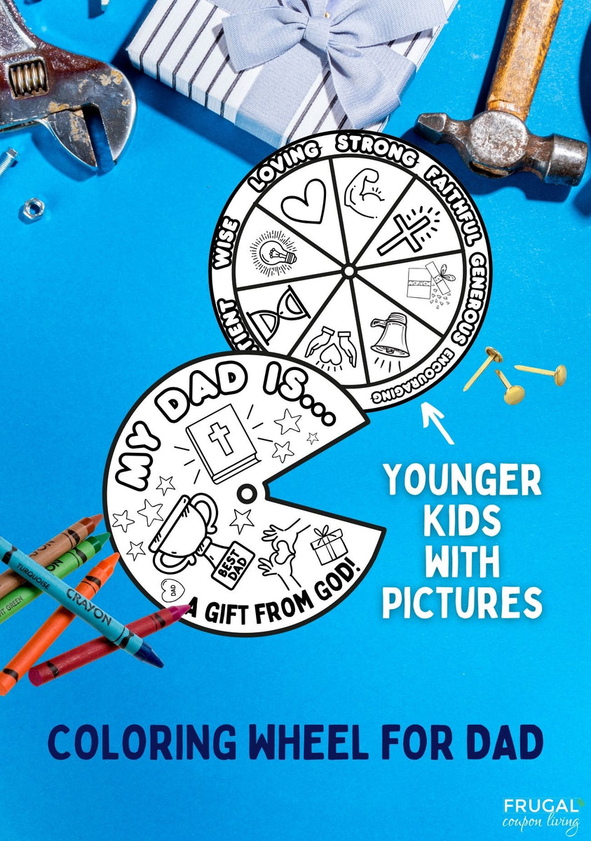 Christian Father's Day Spinner Wheel Godly Attributes of Dad Printable ...