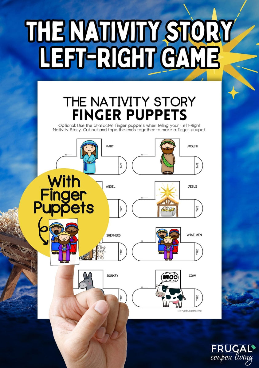 Nativity Story Left Right Game - Christmas Activity for Kids – Frugal ...