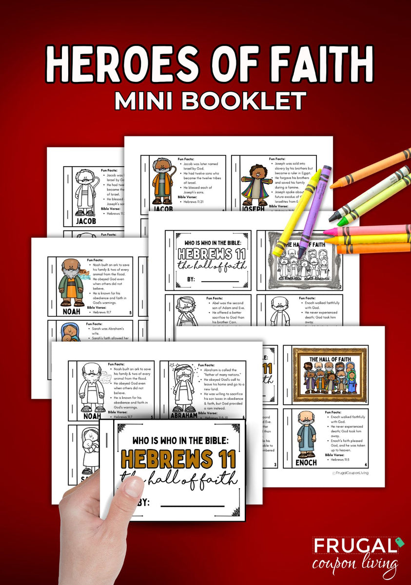 Hebrews 11 Hall of Faith Crafts for Kids - Print Today! – Frugal Coupon ...