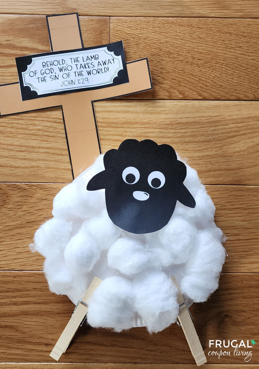 Lamb of God Craft: John 1:29 Easter Lamb of God & Jewish Passover Lamb ...