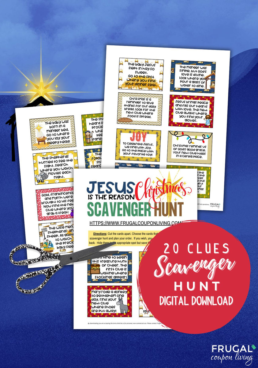 At-Home Christmas Story Scavenger Hunt - Tell the Birth of Jesus Story ...