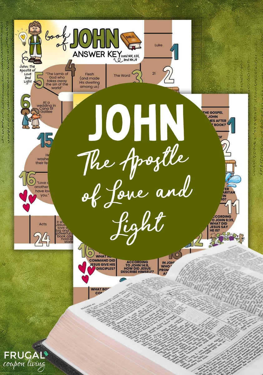 Gospel of John Bible Scavenger Hunt - New Testament Bible Trivia ...
