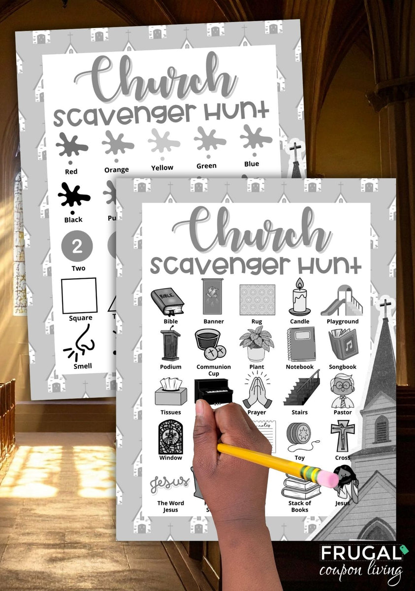 Church Scavenger Hunt Printable for Kids – Frugal Coupon Living