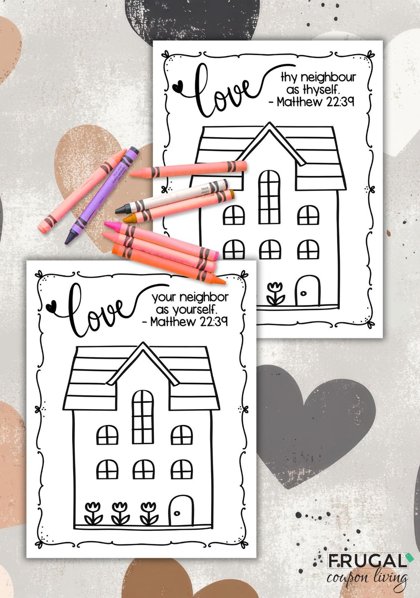 Love Your Neighbor Handprint Craft & Coloring Pages - Matthew 22:39 ...