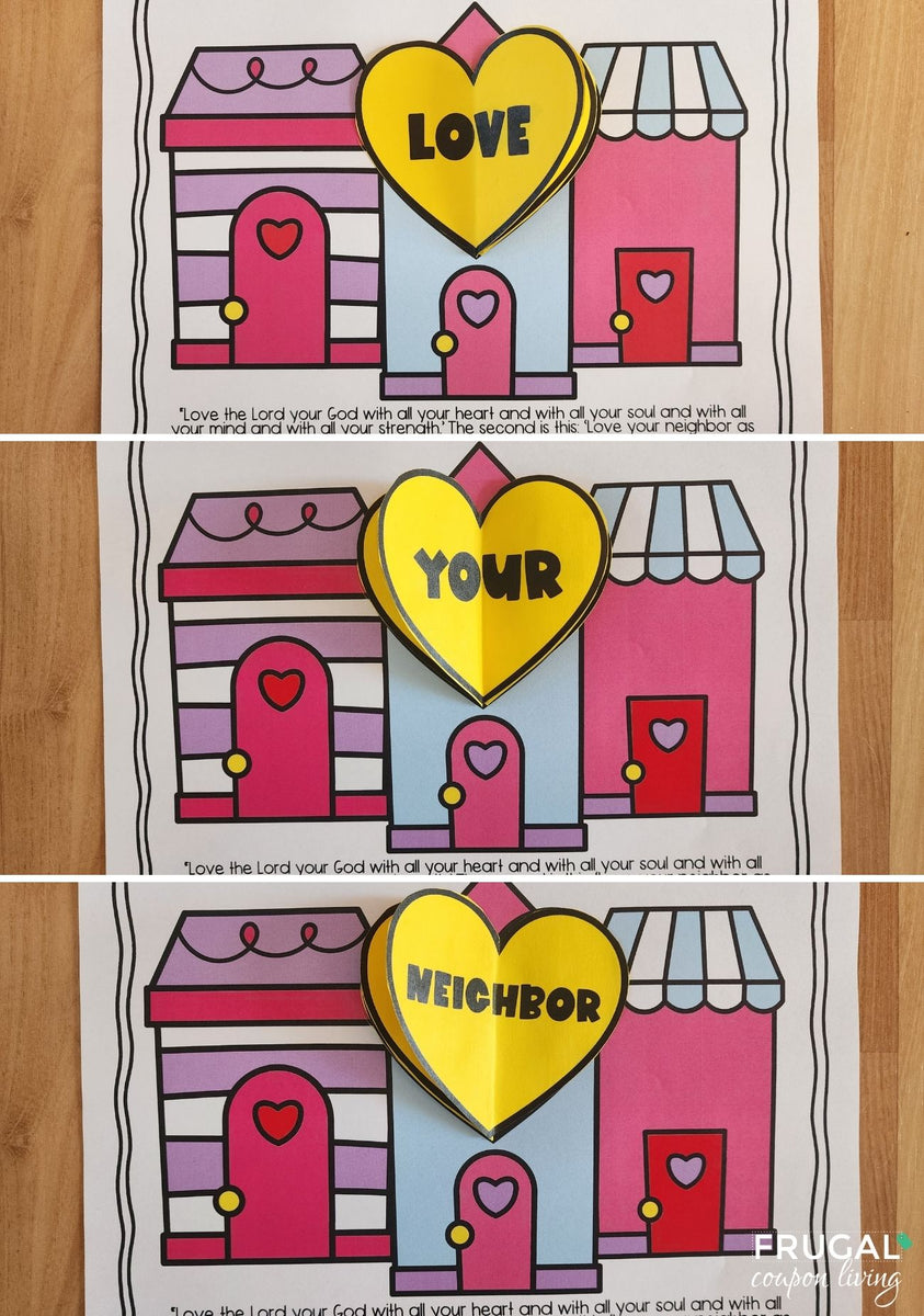 Love Your Neighbor Bible Craft for Kids | Mark 12:30-31 Activity ...