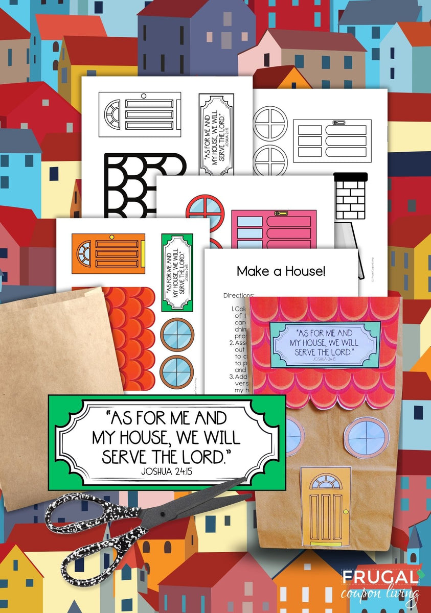 Joshua 24:15 Craft - Paper Bag House Craft – Frugal Coupon Living