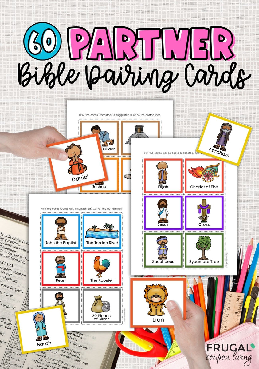 Bible Partner Pairing Cards - Find a Partner Christian Classroom ...