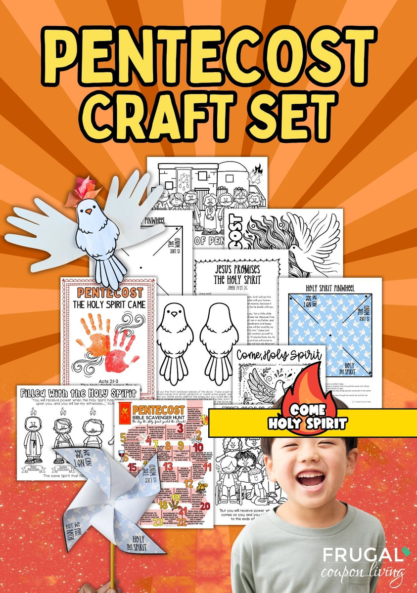 Pentecost Activity Bundle: Holy Spirit Crafts, Trivia, Coloring Pages ...