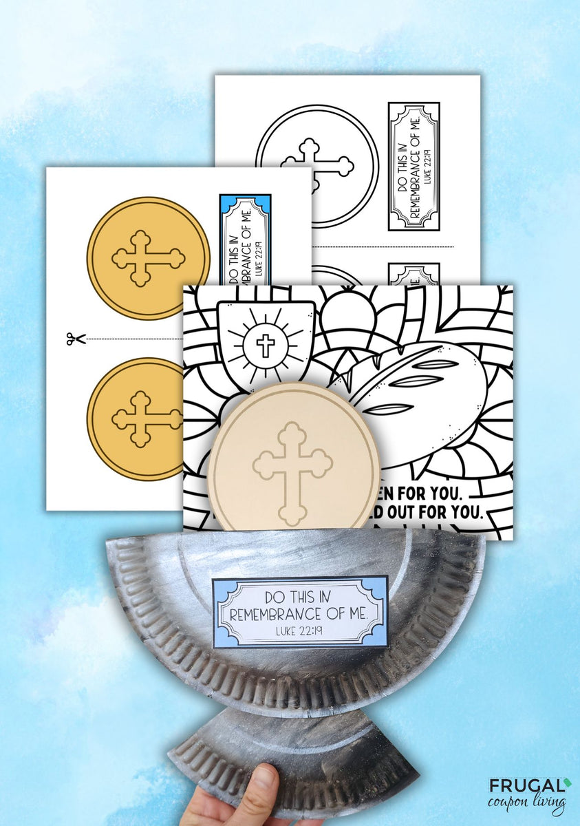 Communion Paper Plate Craft for Kids with the Bread and Wine – Frugal ...