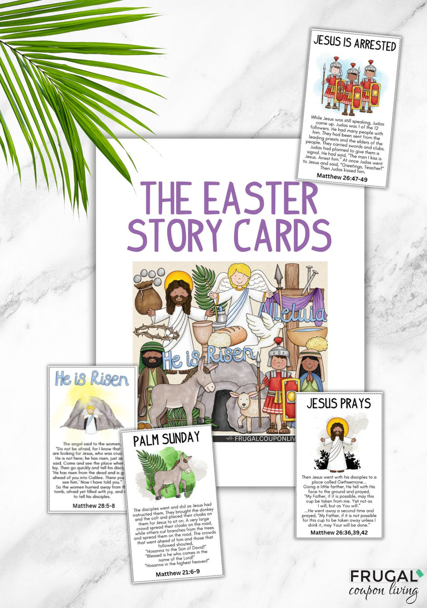 12 Easter Story Card Printable Set - Activity for Kids or Easter Decor ...