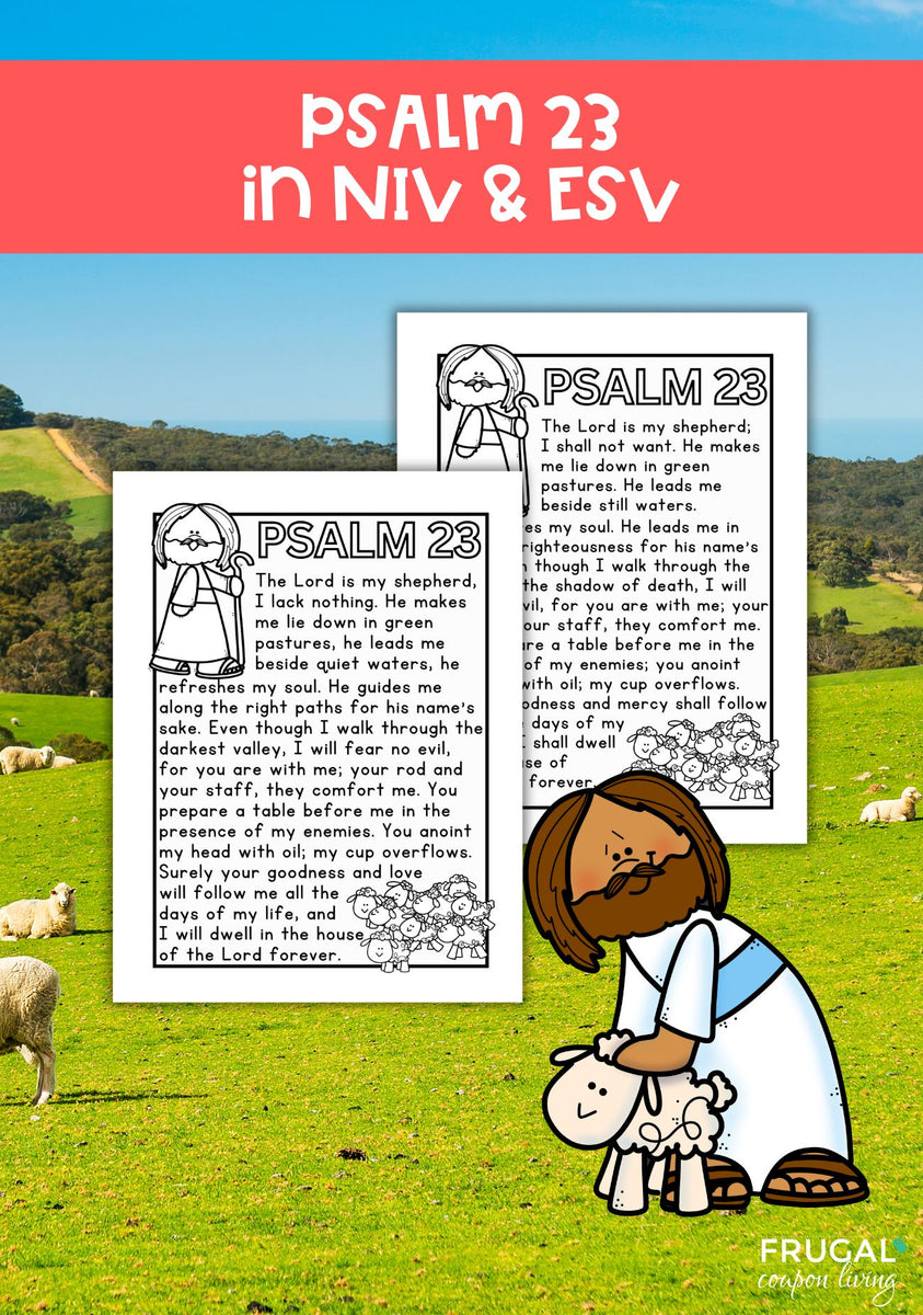 Psalm 23 Lesson Activities for Kids - Printable Crafts & Coloring pages ...