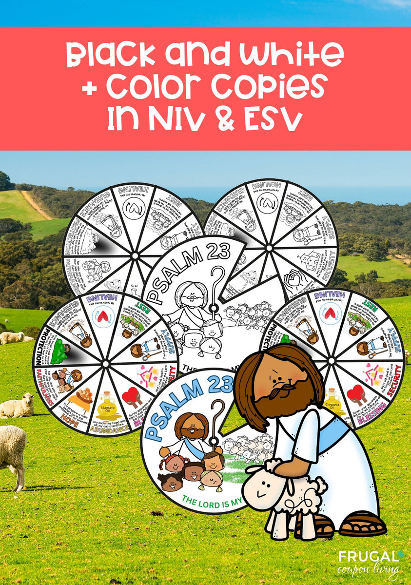 Psalm 23 Lesson Activities for Kids - Printable Crafts & Coloring pages ...