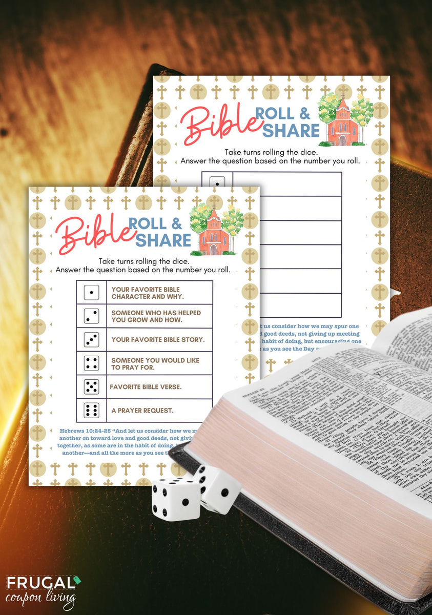 Bible Roll & Share Dice Game - Self Reflection & Conversation Starters ...