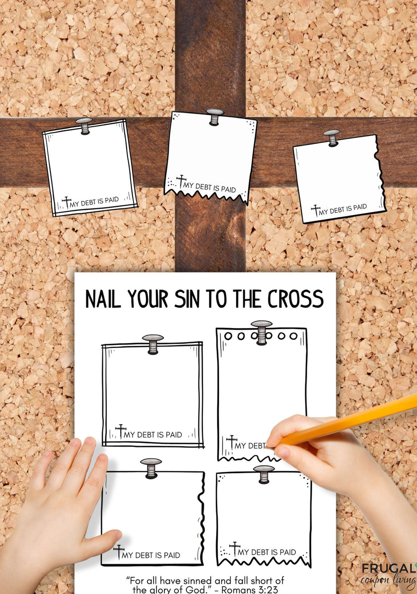 Jesus Became Sin Activity for Kids - Sin Lesson and Craft for Kids ...