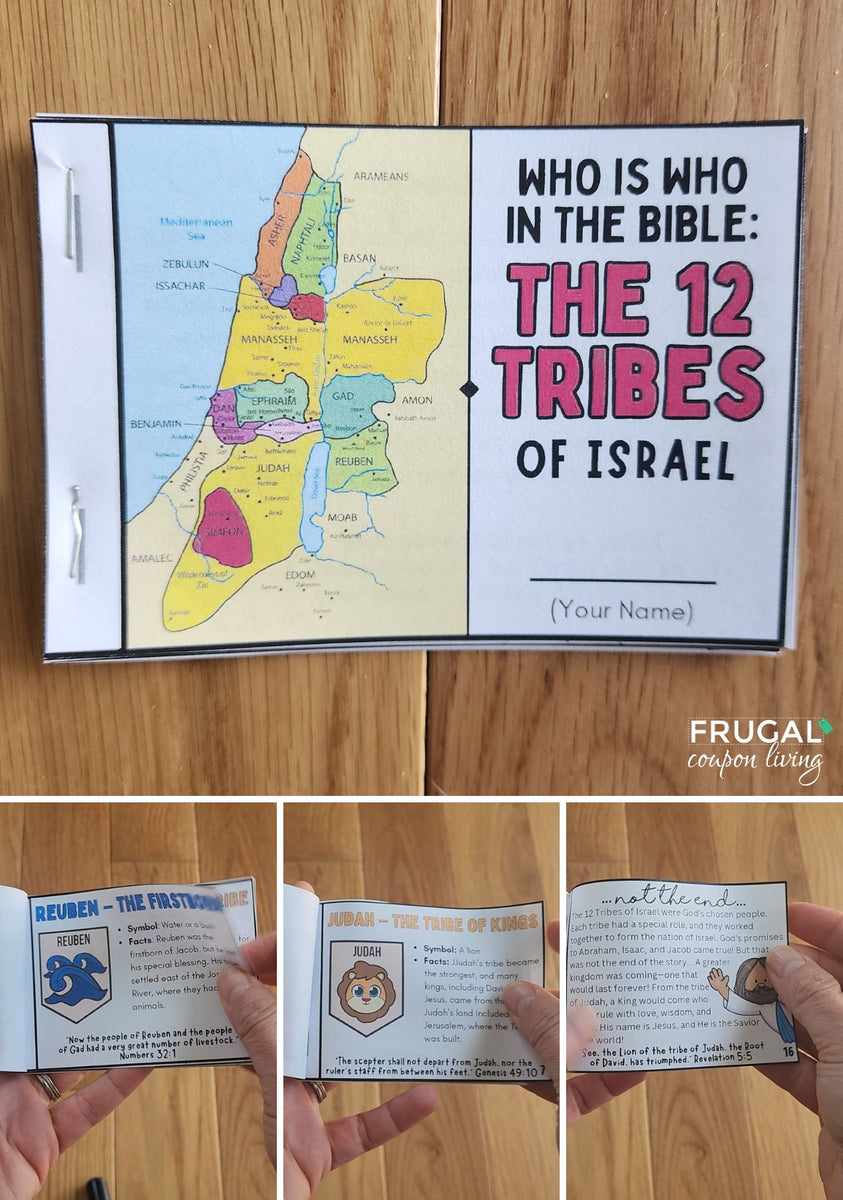 12 Tribes of Israel Craft Printable - Make a Mini Book! – Frugal Coupon ...