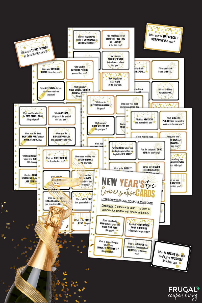Fun New Year's Eve Conversation Cards - Print today! – Frugal Coupon Living