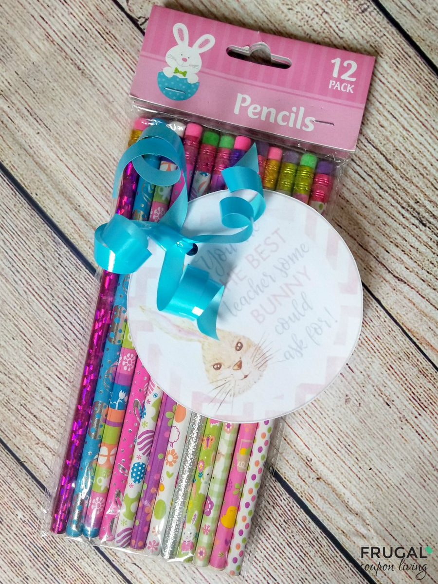 Easter Bunny Teacher Gift Tag – Frugal Coupon Living