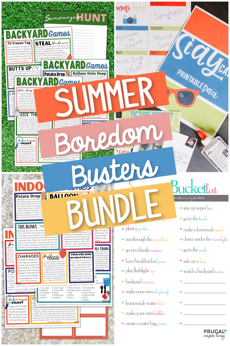 Summer Boredom Busters for Kids – Frugal Coupon Living