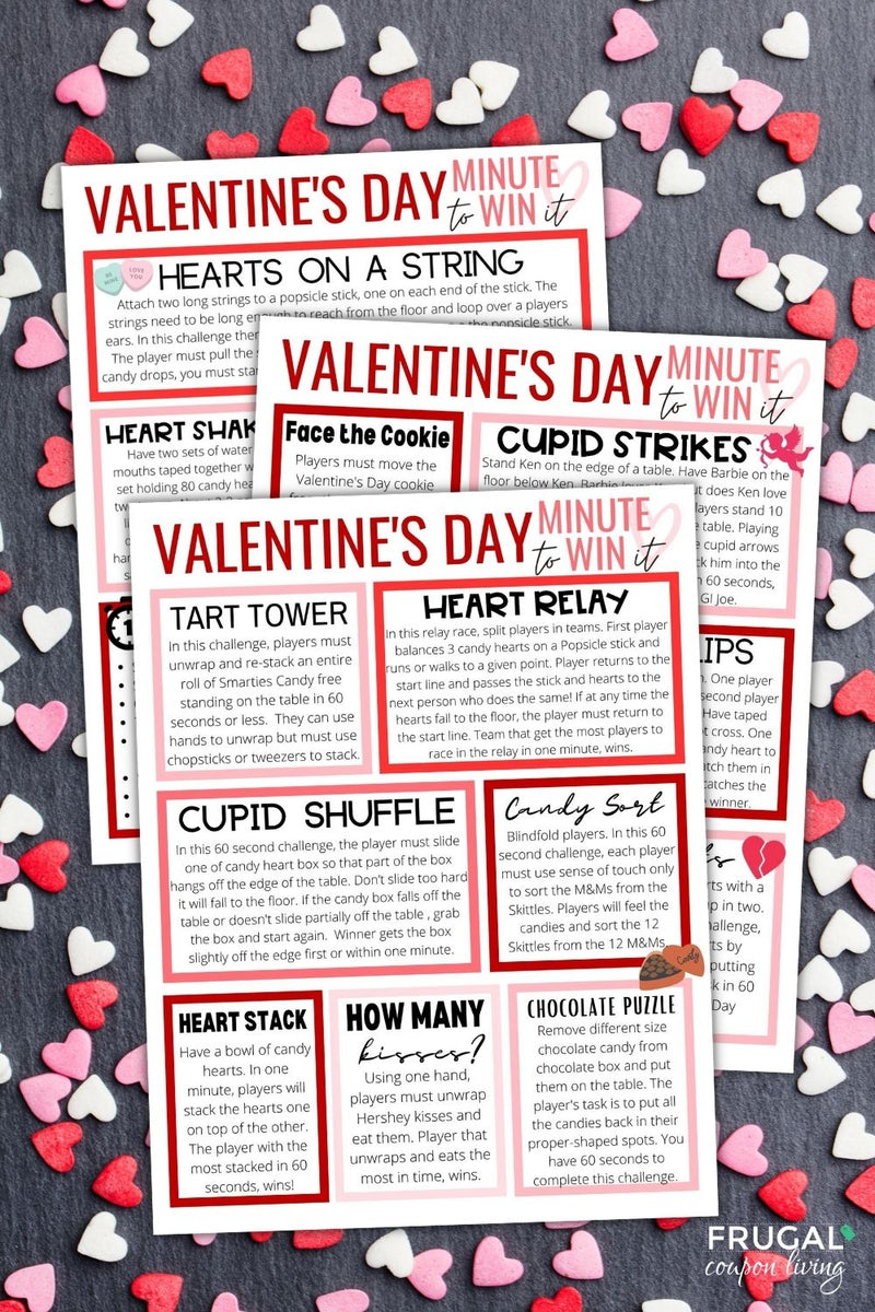 Valentine Party Game Bundle - Scavenger Hunt, Games & More – Frugal ...