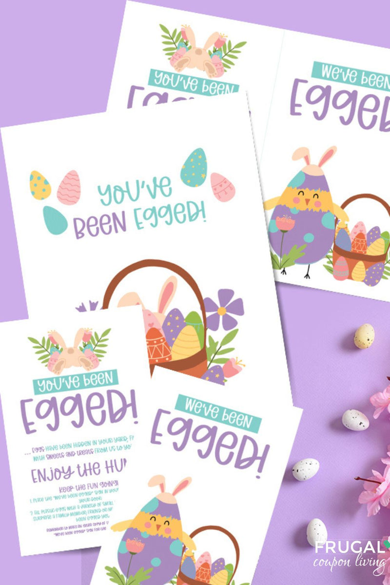 You've Been Egged Easter Game Tradition Printable – Frugal Coupon Living