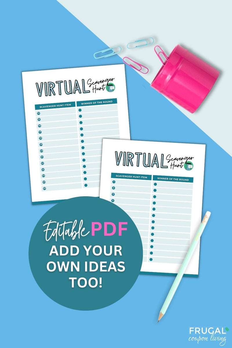 Super Fun Virtual Scavenger Hunt for Zoom, Skype or Text – Frugal ...