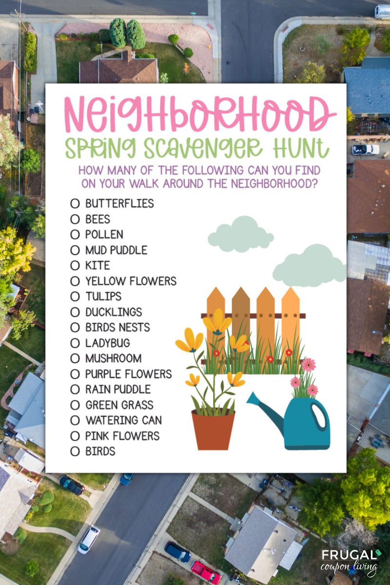 Fun Spring Scavenger Hunts - Easter, Neighborhood, Five Sense & More ...