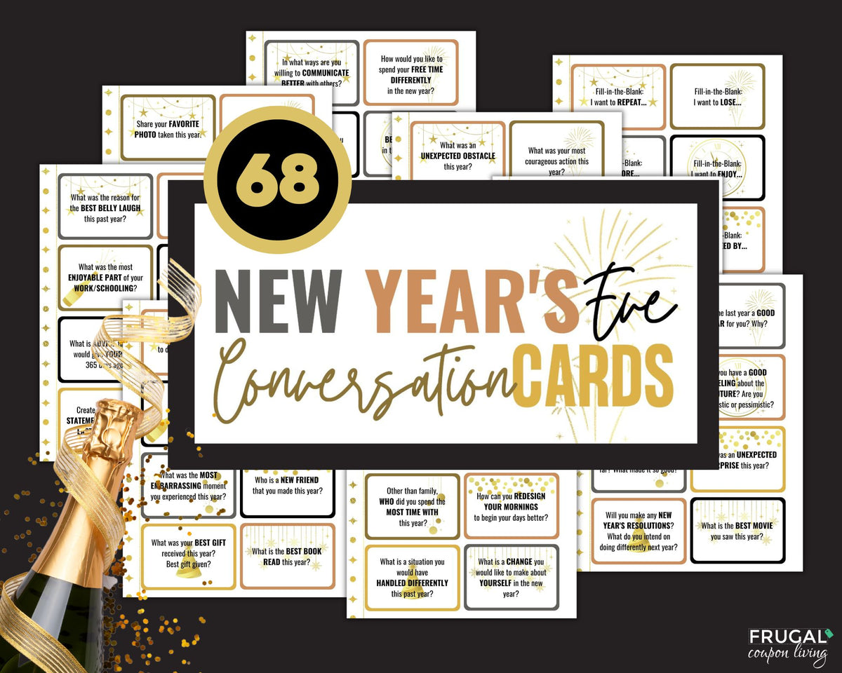 Fun New Year's Eve Conversation Cards - Print today! – Frugal Coupon Living